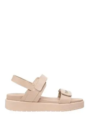 NEROGIARDINI Leather Flatform Sandals - Natural
