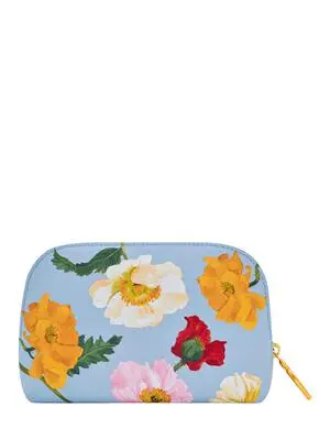 Oscar De La Renta Poppy-printed Small Cosmetic Case - One-color