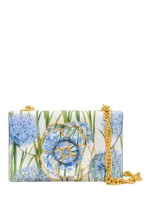 Oscar De La Renta Allium Printed Tro Bag - Blue