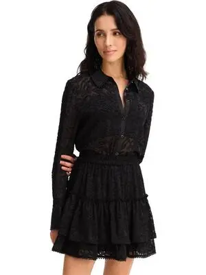 Allison Delilah Mini Skirt - Black