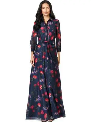 Sachin & Babi Embellished Addison Gown Red