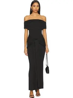 NIA Calista Off The Shoulder Dress - Black