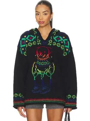 Polo Ralph Lauren Big Pony Wool Hooded Sweater - Polo Black Multi