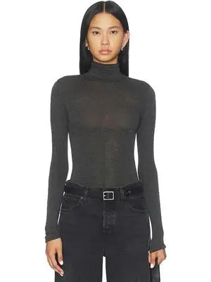 AGOLDE Wilma Bodysuit - Charcoal Heather