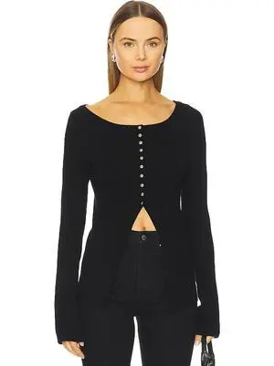 Free People East Side Cardigan - Black
