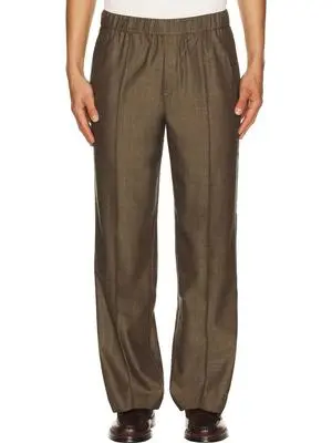PERCIVAL Grounds Relaxed Trousers - Oak