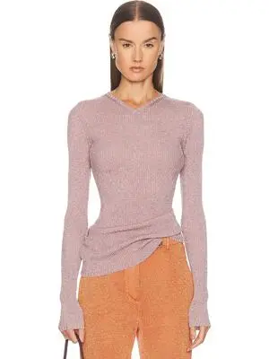 Miu Miu Long Sleeve Top - Begonia