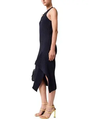Stella McCartney Cotton Ribbed Dress - Ink