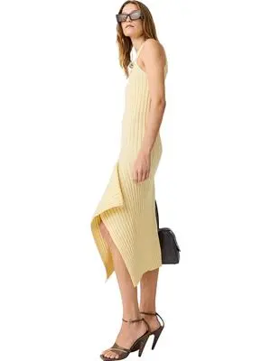 Stella McCartney Cotton Ribbed Dress - Light Yellow