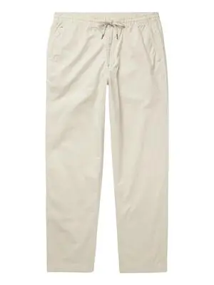 Polo Ralph Lauren Prepster Tapered Cotton-blend Twill Drawstring Trousers - Neutrals