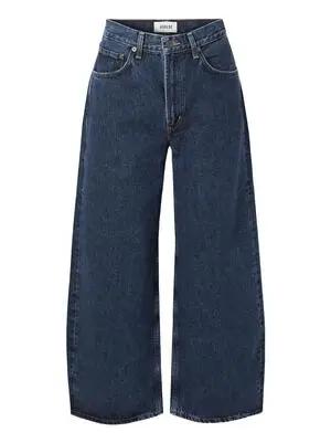 AGOLDE Low Curve Crop High-rise Wide-leg Jeans - Blue
