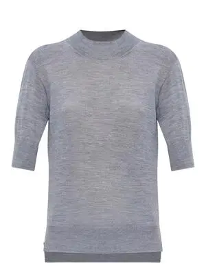 JIL SANDER Top With Side Slits - Grey