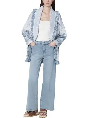 FRAME Le Slim Palazzo Jeans - Light Blue