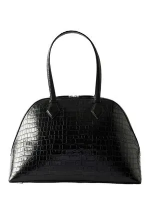 a.emery-Harnick Croc-Effect Leather Shoulder Bag