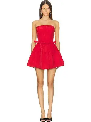 AKNVAS Kamilla Tech Taffeta Mini Dress - Red
