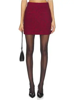 ET OCHS Iris Knit Skirt - Red