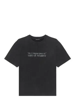 MISBHV Basic T-shirt In Black - Washed Black