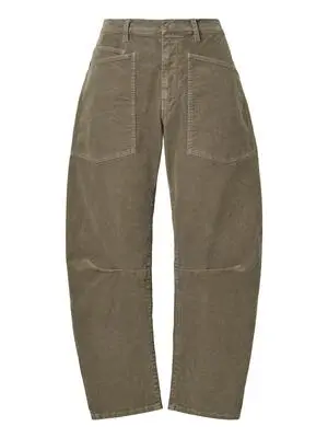 NILI LOTAN Shon Cotton-Blend Corduroy Tapered Pants