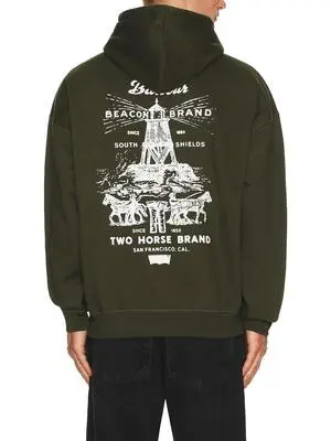 Barbour X Levi's Graphic Hoodie - Rosin