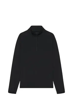 Beyond Yoga Warm Up Quarter Zip Pullover - Black