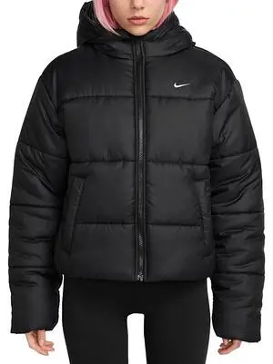 Nike Sportswear Classic Hooded Puffer Jacket - Black