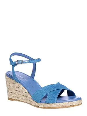 STUART WEITZMAN Dayna Espadrille Wedge Sandals - Washed/natural