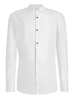 Dolce & Gabbana Cotton Poplin Tuxedo Shirt - Multicolor