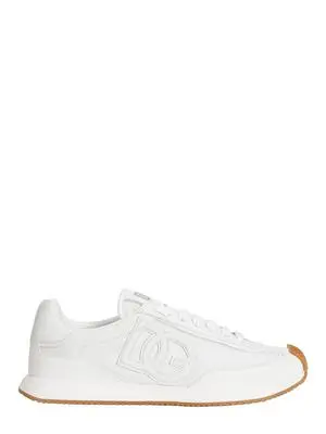 Dolce & Gabbana Dg Cushion Calfskin Sneakers - White