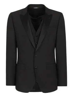 Dolce & Gabbana 3-piece Wool Suit - Black