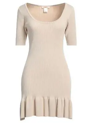 KONTATTO Mini Flared Dress - Beige