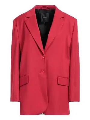 Pinko Single-breasted Twill Blazer - Red