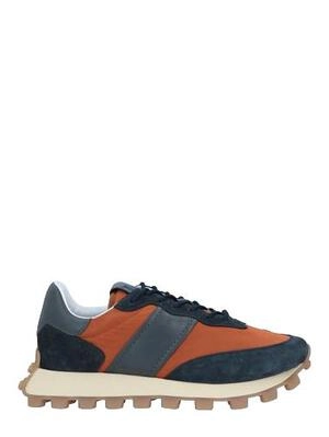 TOD'S Textile Fiber And Leather Lace-up Sneakers - Rust