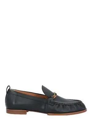 TOD'S Leather Loafers With Appliqués - Black