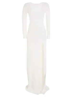 Jacquemus Maxi Knit Dress - White