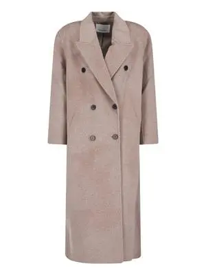 THE FRANKIE SHOP Gaia Double-breasted Coat - Taupe