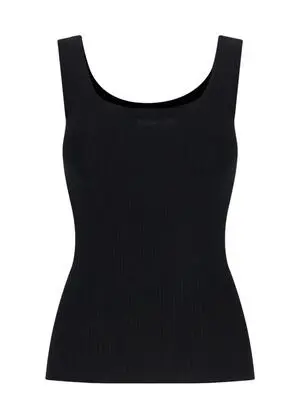 GOLDEN GOOSE Knitted Tank Top - Black