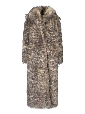 ENTIRE STUDIOS Single-Breasted Faux Fur Coat