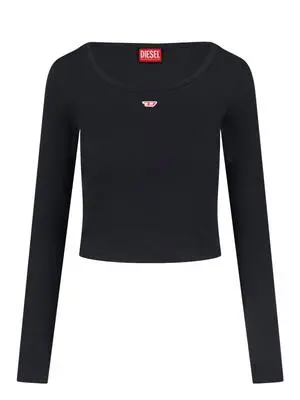 DIESEL T-ballet-d Crop Top - Black