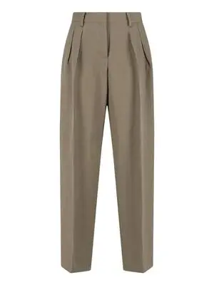 THE FRANKIE SHOP Daytona Wide Leg Pants Green