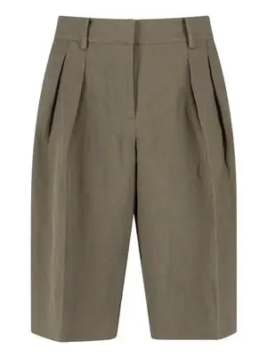 THE FRANKIE SHOP Bilbao Bermuda Pants - Green