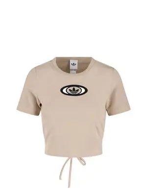 Adidas Campus 2000 Crop Top - Beige