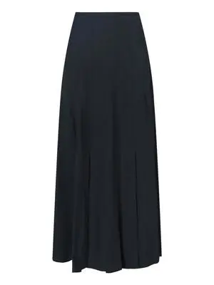 Aspesi Maxi Viscose Skirt - Black