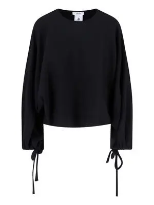 Max Mara Virgin Wool Crew Neck Sweater - Black