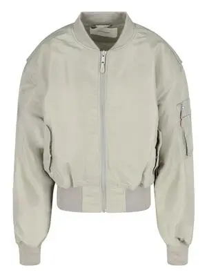 ENTIRE STUDIOS Broad Zip Bomber Jacket - Gray