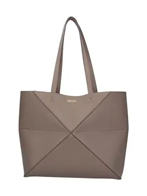 Loewe Puzzle Fold Tote Bag - Taupe