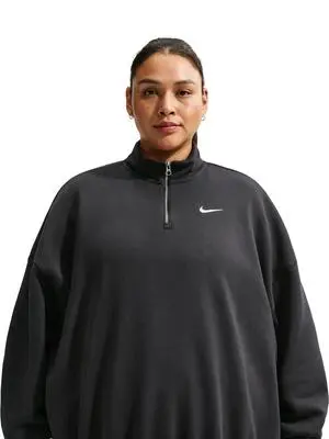 Nike Sportswear Phoenix Fleece Over-Oversized 1/4-Zip Black