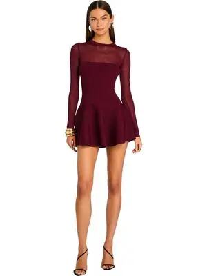 SEROYA Joselyn Knit Mini Dress - Pinot