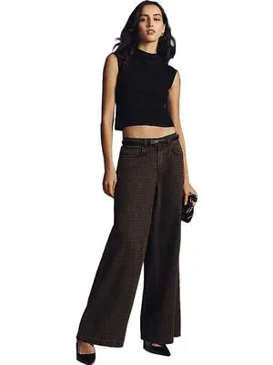SEVENTY + MOCHI Bay Mid-rise Wide-leg Jeans - Brown