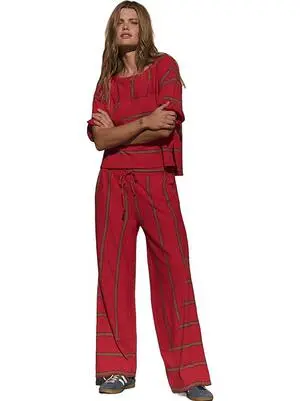 Free People Nolan Pant Set - Red Combo