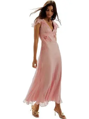 NIGEL PRESTON Sunset Maxi Dress - Foxglove